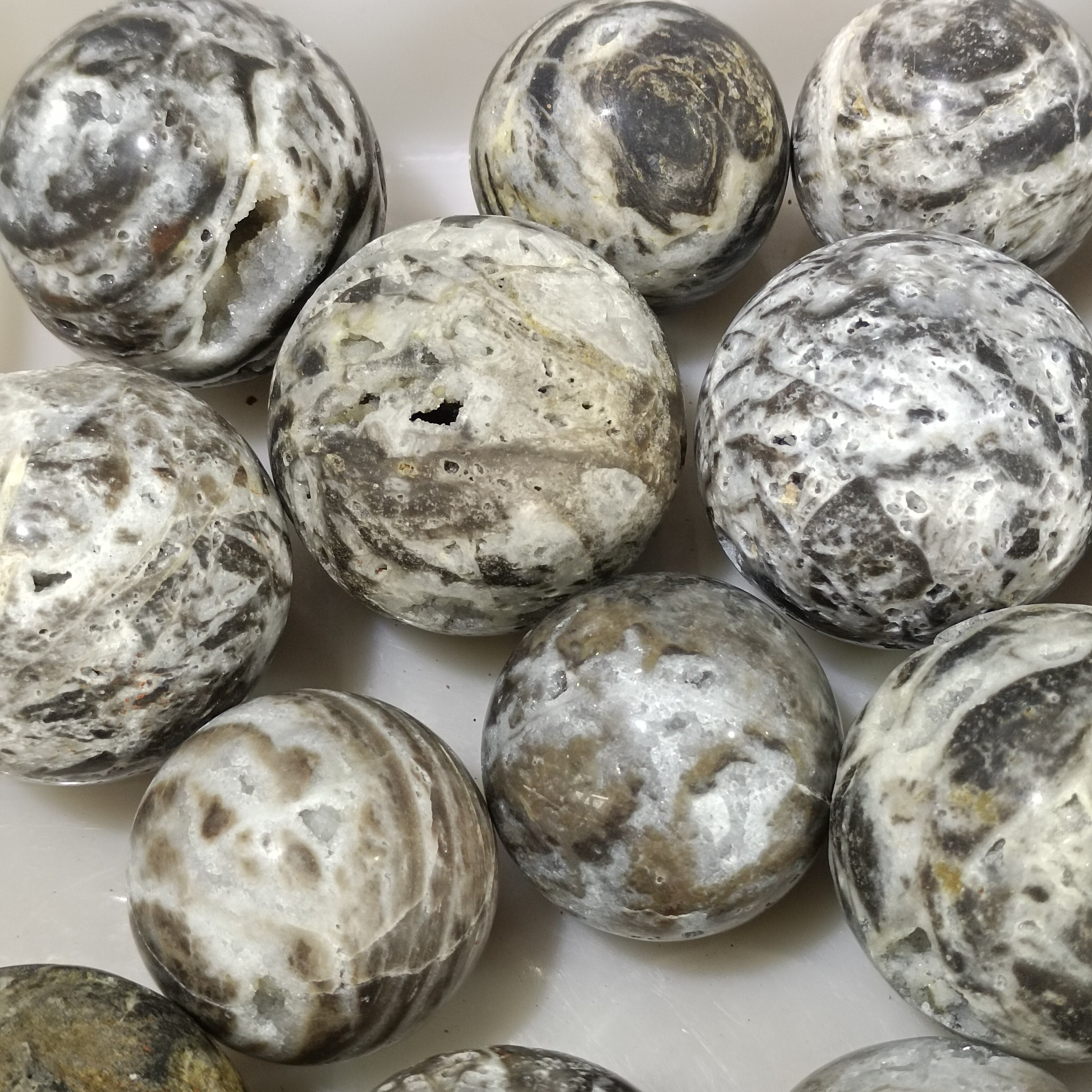 Natural crystal Agate Honeycomb Star Mine Ball – Gofaer Finds store!